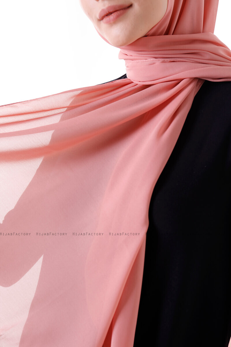 Hijab Chiffong Hadise - Terracotta Chiffon Sjal Halsduk